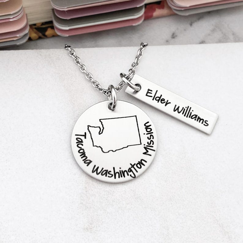 Personalized Missionary Necklace - LDS Missionary Jewelry - State ...
