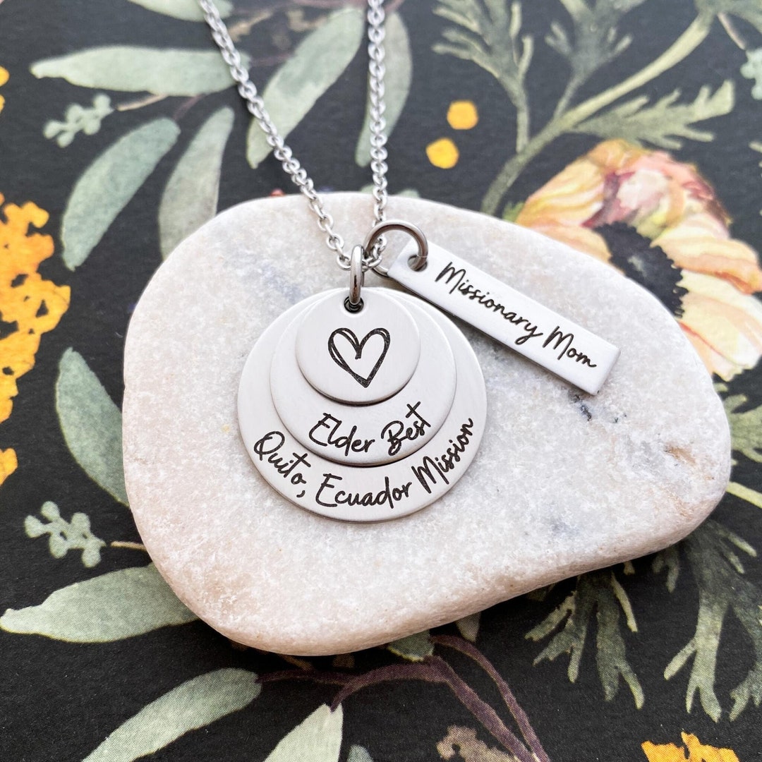 LDS Missionary Mom Necklace Gift for Her - Mormon Mission Calling ...