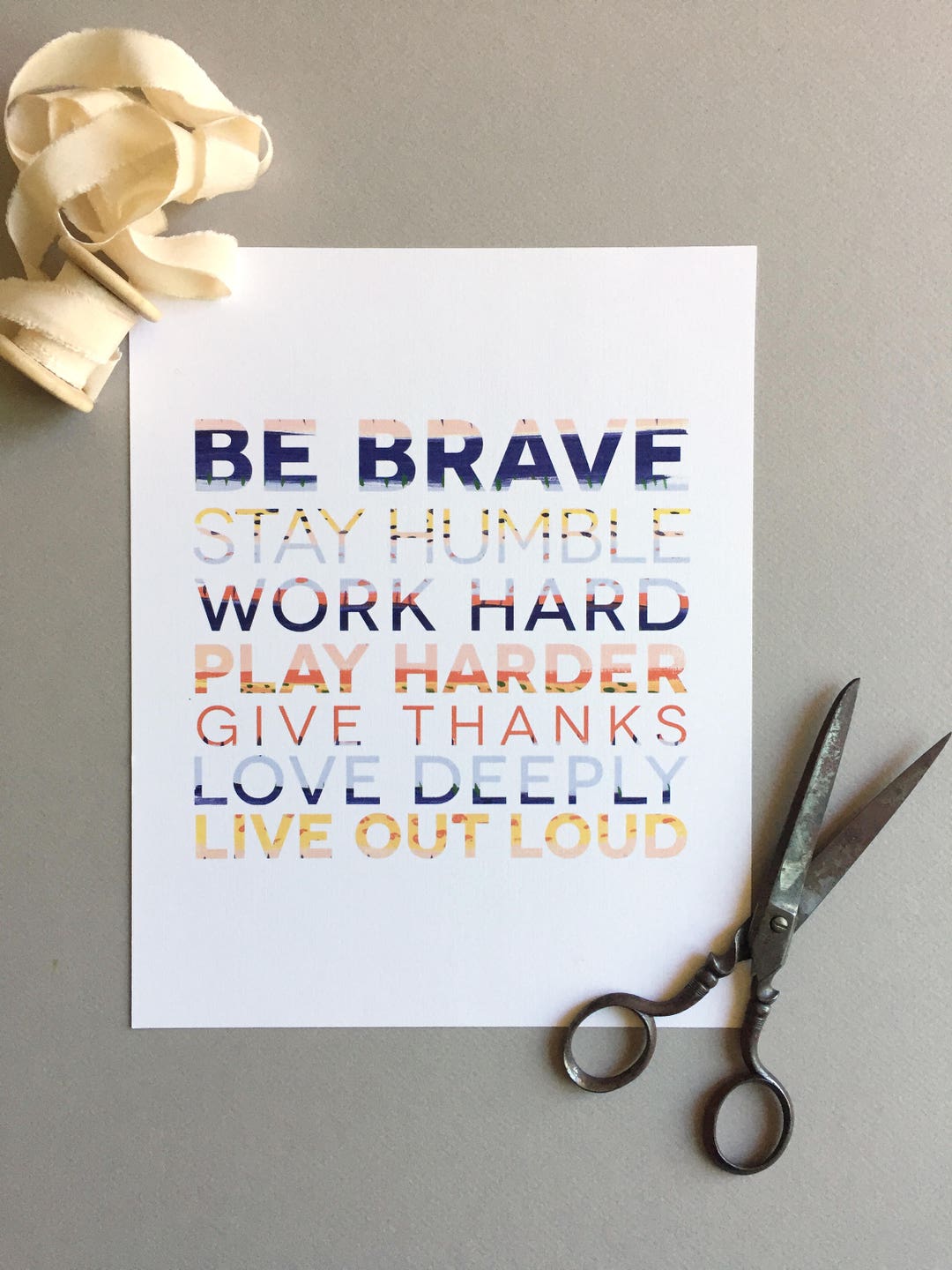 Be Brave Art Print - Etsy