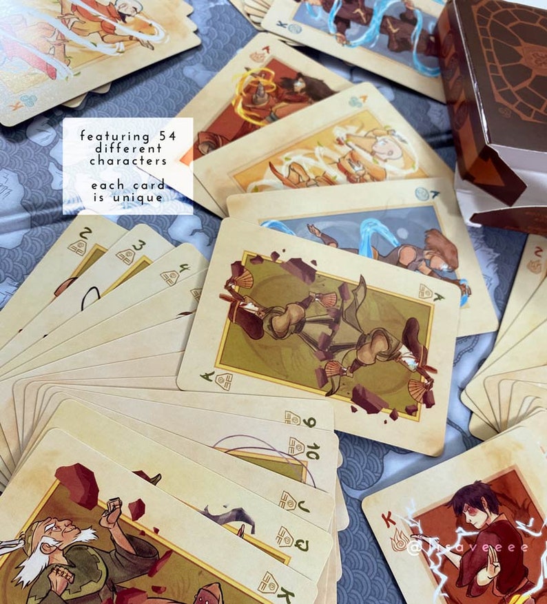 Avatar Deck of Cards - Etsy