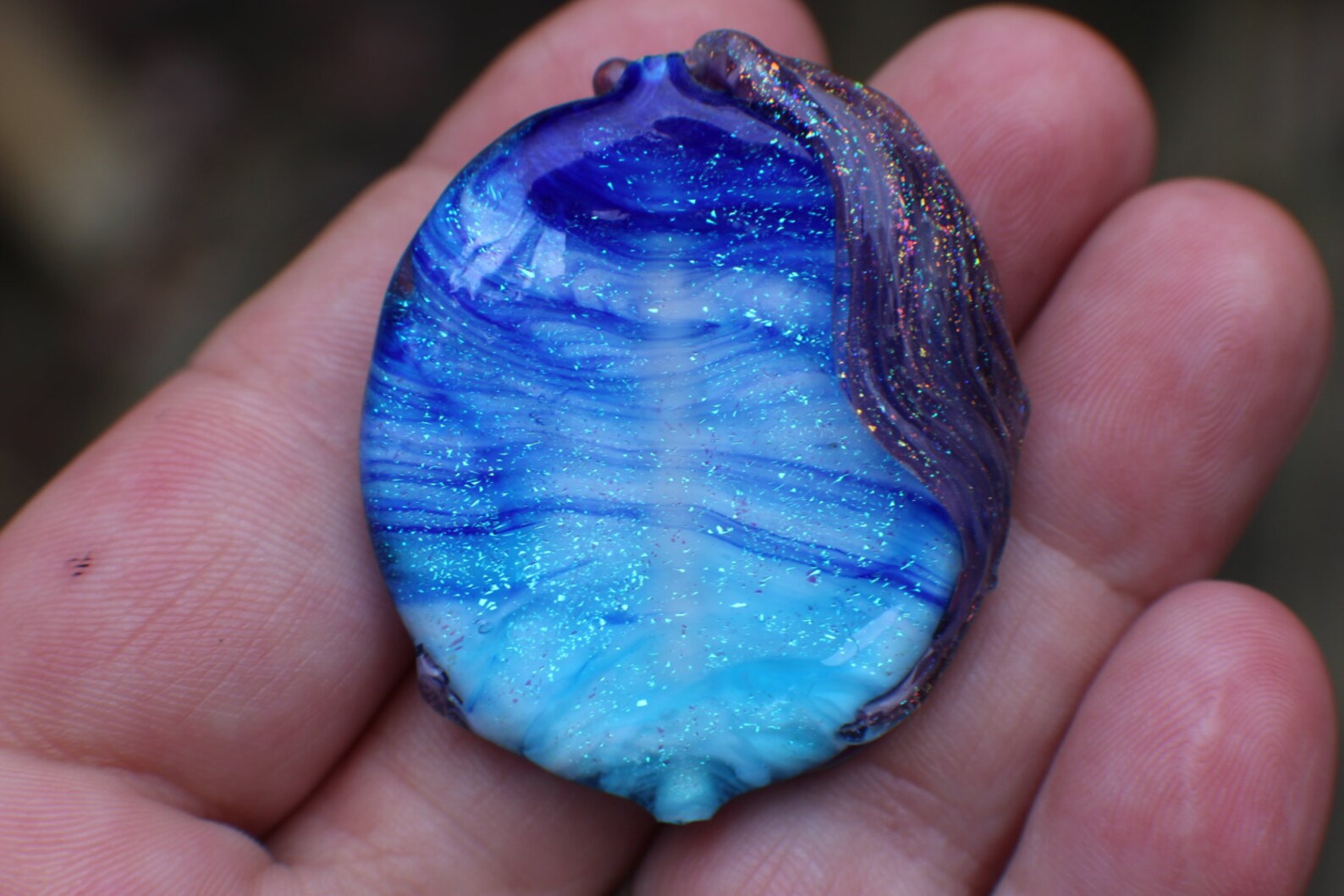 Beautiful Sparkly Dragon Holding a Crystal Ball With a Swirly Sparkly ...
