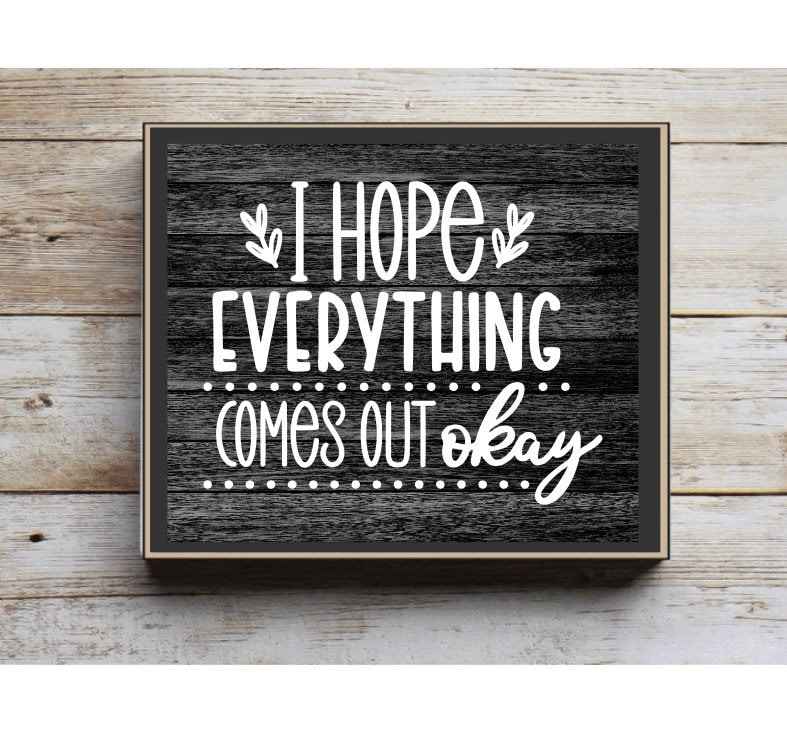 I Hope Everything Comes Out Okay, Bathroom Decor, Bathroom Tiered Tray ...