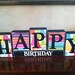 HAPPY BIRTHDAY Wood Block Sign / Kid's Birthday Party Home - Etsy