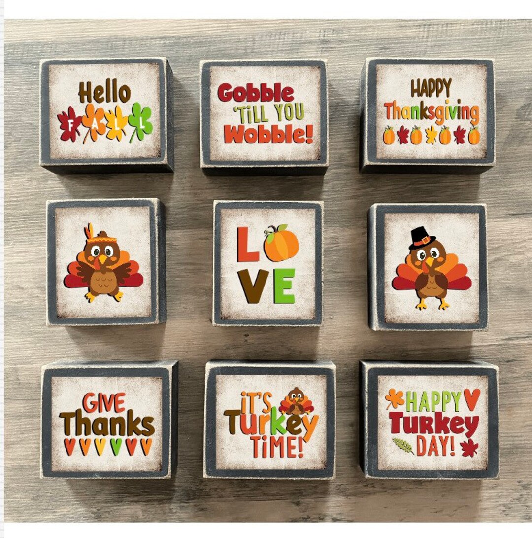 Thanksgiving Decor, Thanksgiving Sign, Tiered Tray Decor, Mini Sign ...