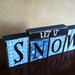 Wood LET IT SNOW Block Set - Wood Sign - Seasonal Winter Home Decor - Etsy