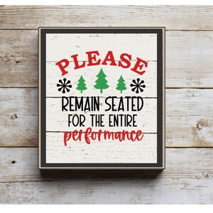 Funny Christmas Bathroom Decor, Christmas Tiered Tray Decor, Mini ...
