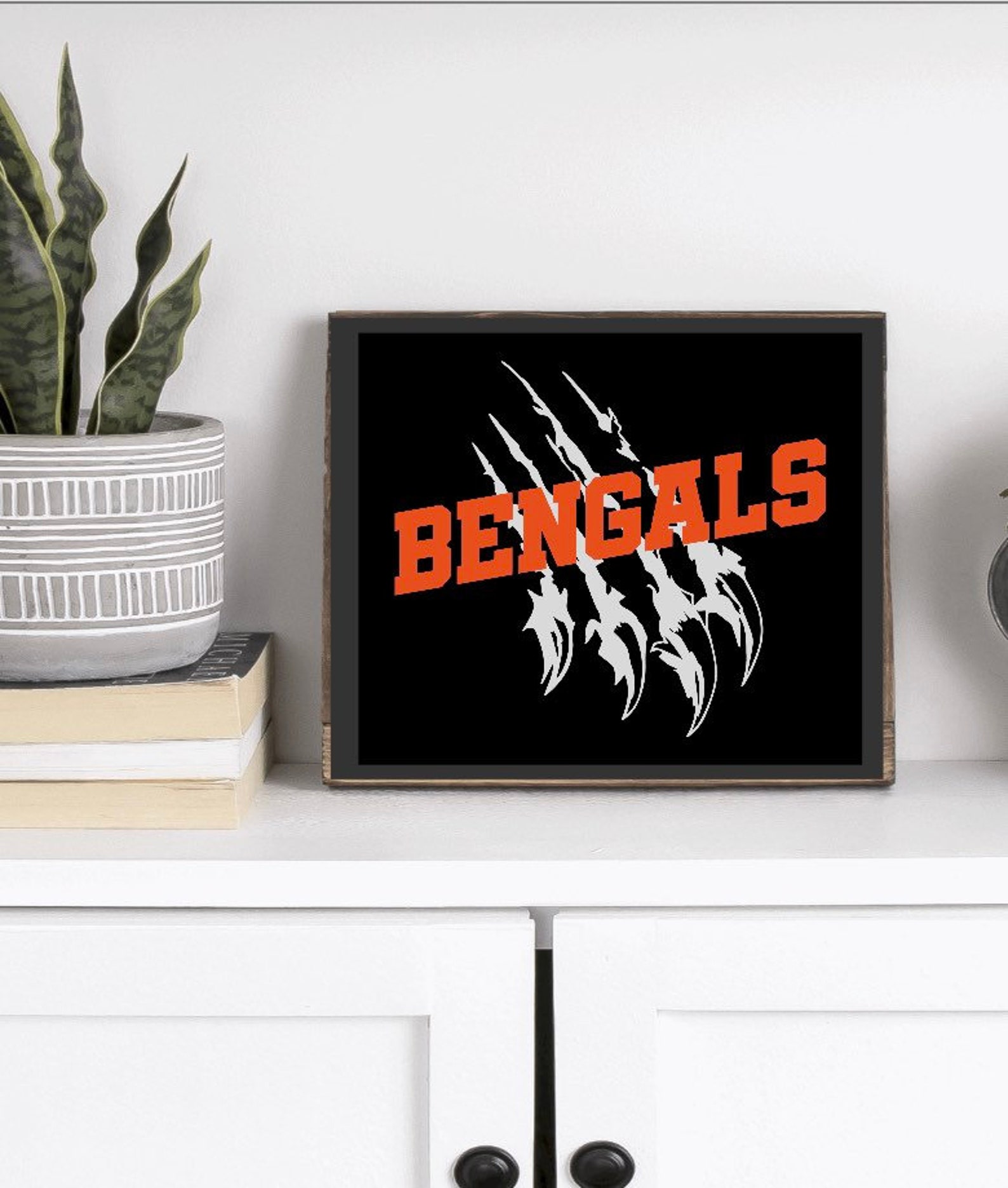 Cincinnati Bengals Decor Fall Decor Football Sign Tiered - Etsy