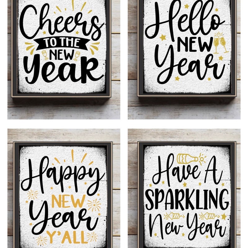 Happy New Year Sign - Etsy