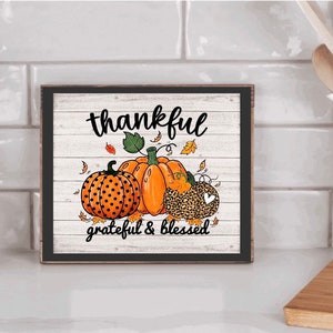 Fall Decor, Thanksgiving Decor, Fall Signs, Tiered Tray Decor, Mini ...