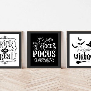 Halloween Decor, Halloween Sign, Hocus Pocus, Creepy Halloween, Tiered ...