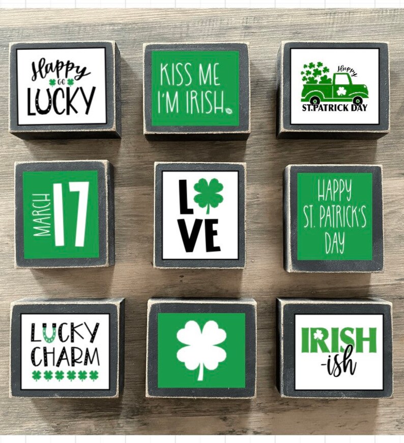 Complete Set of St. Patricks Day Decor St. Patricks Day - Etsy