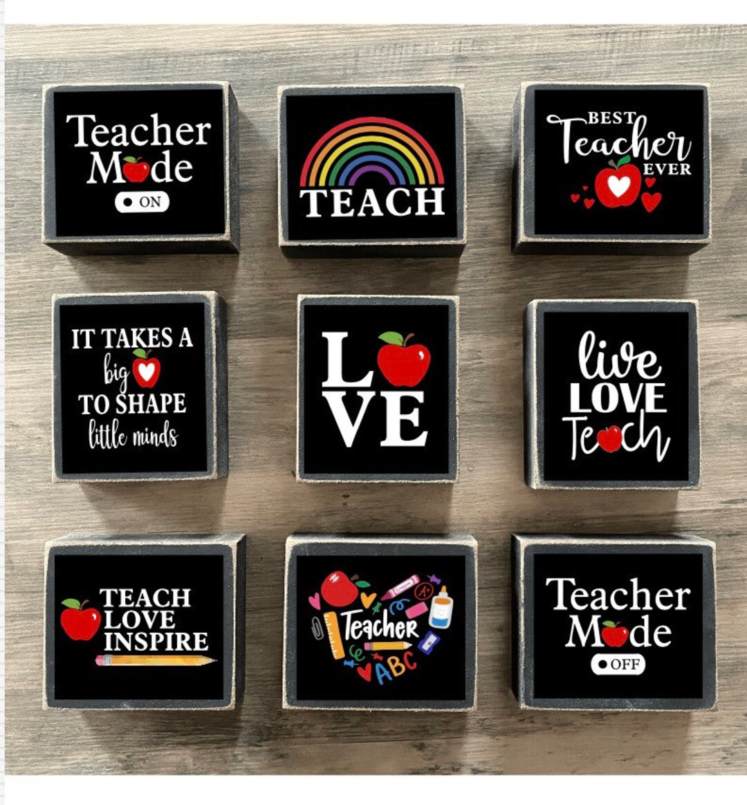 Teacher Gift, Teacher Appreciation Gift, Mini School Signs, Back to ...