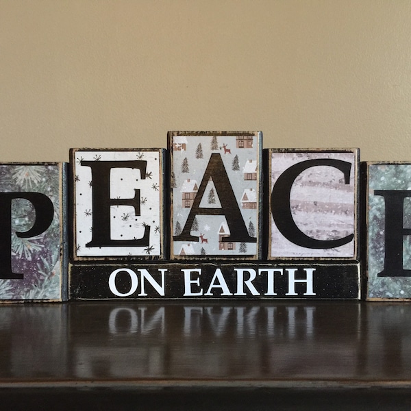Peace on Earth Sign - Etsy