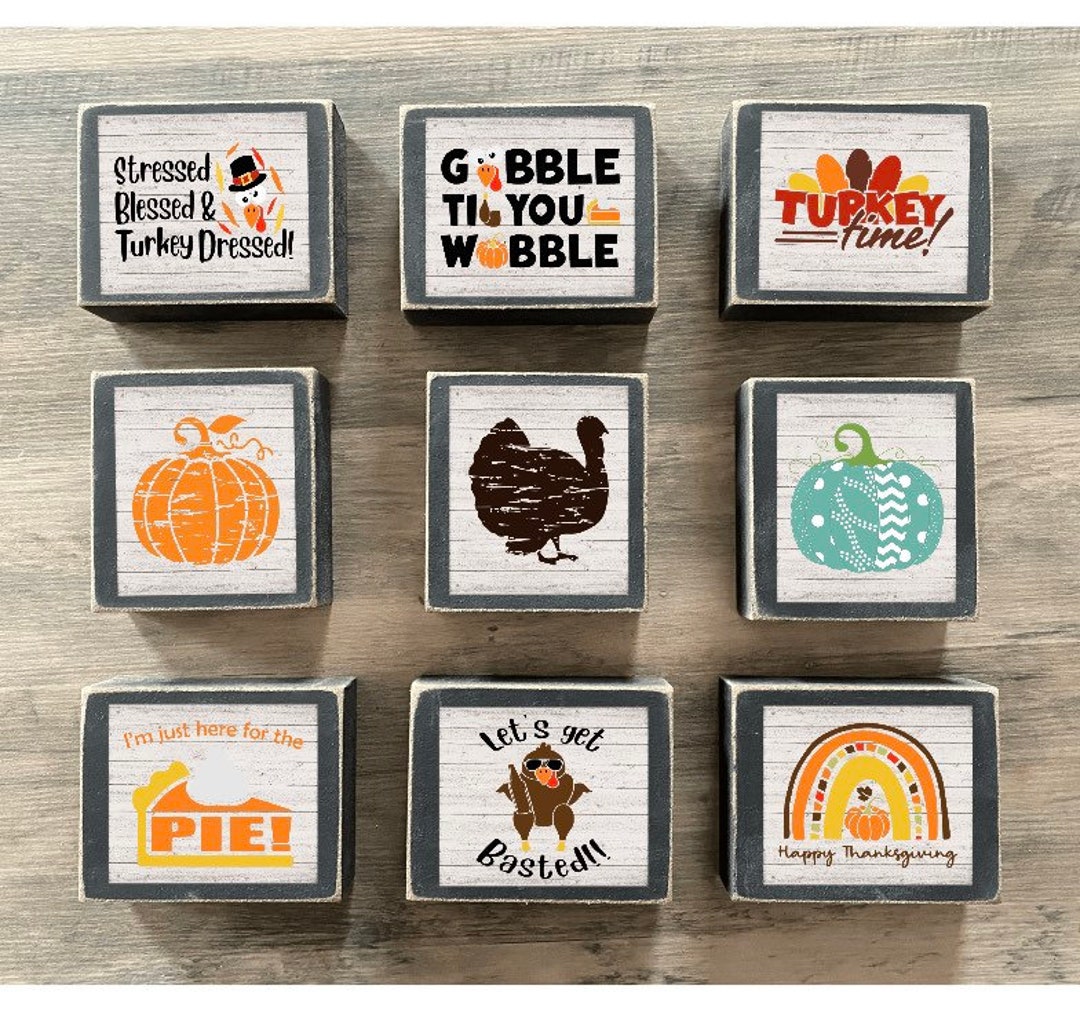 Thanksgiving Decor, Thanksgiving Sign, Tiered Tray Decor, Mini Sign ...