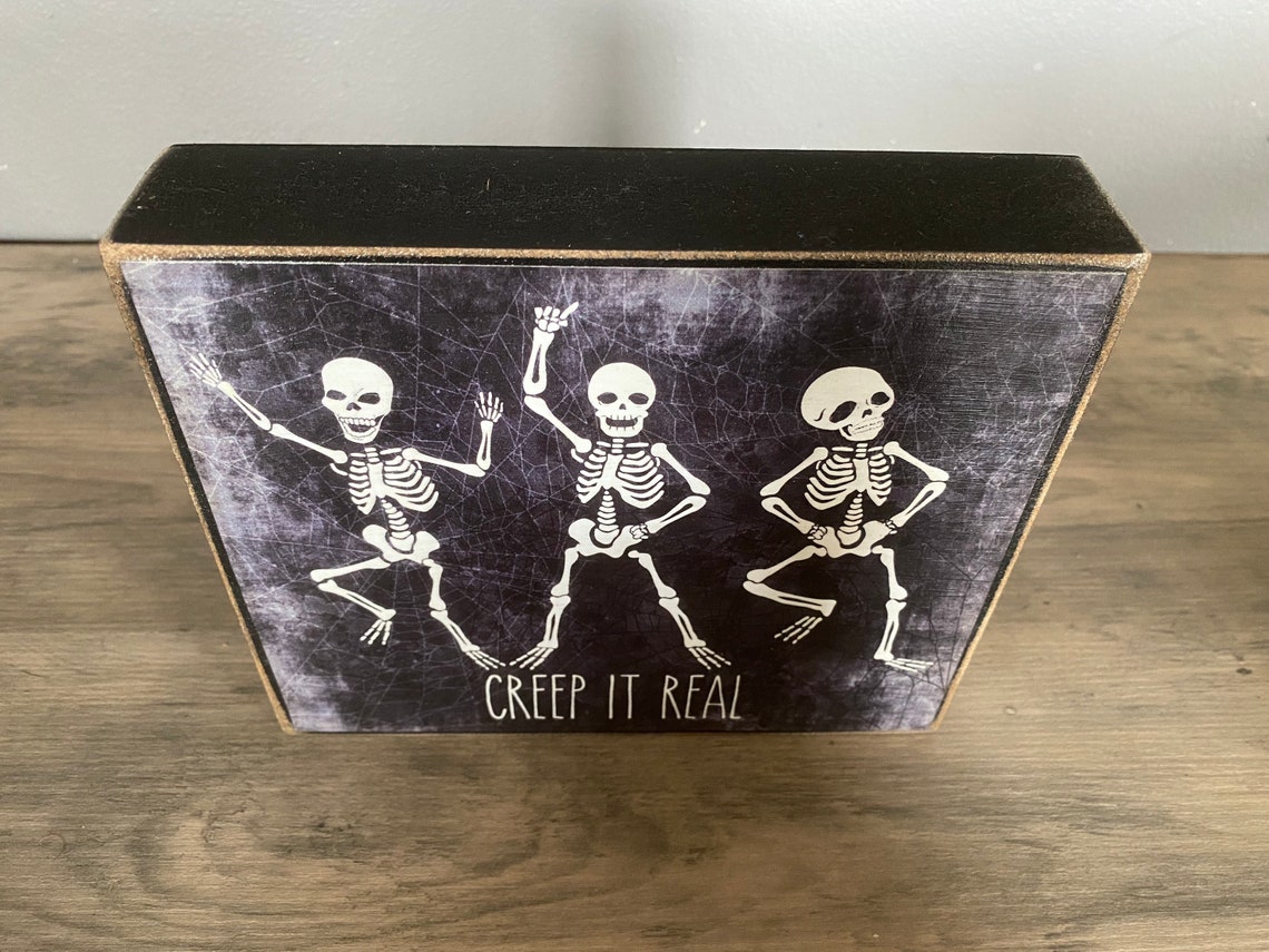 Halloween Decor Skeleton Sign Skeleton Decor Halloween - Etsy