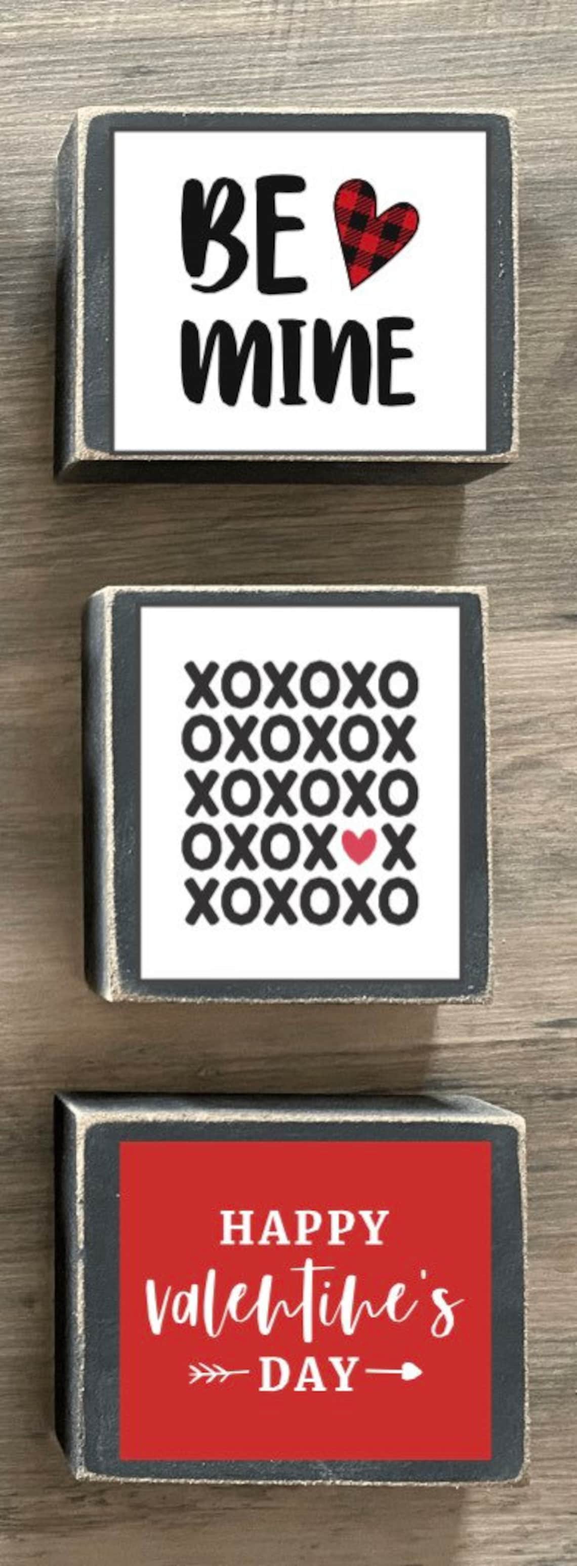 Valentines Day Decor, Valentine Tiered Tray Decor, Mini Valentine Signs ...