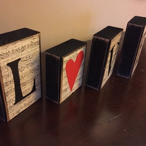 Valentine's Day Decor - Wood LOVE Blocks- Valentines Day Blocks ...