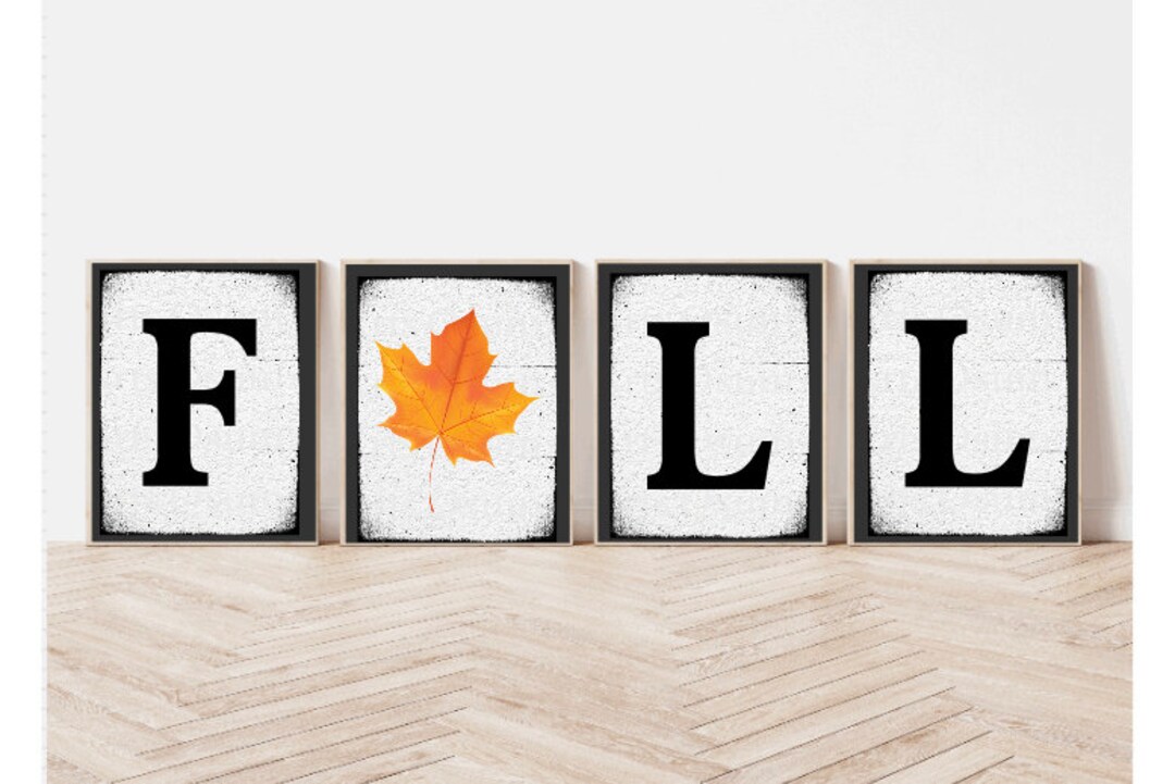 Wood Fall Blocks, Wood Fall Decor, Halloween Decor, Fall Leaf Blocks ...