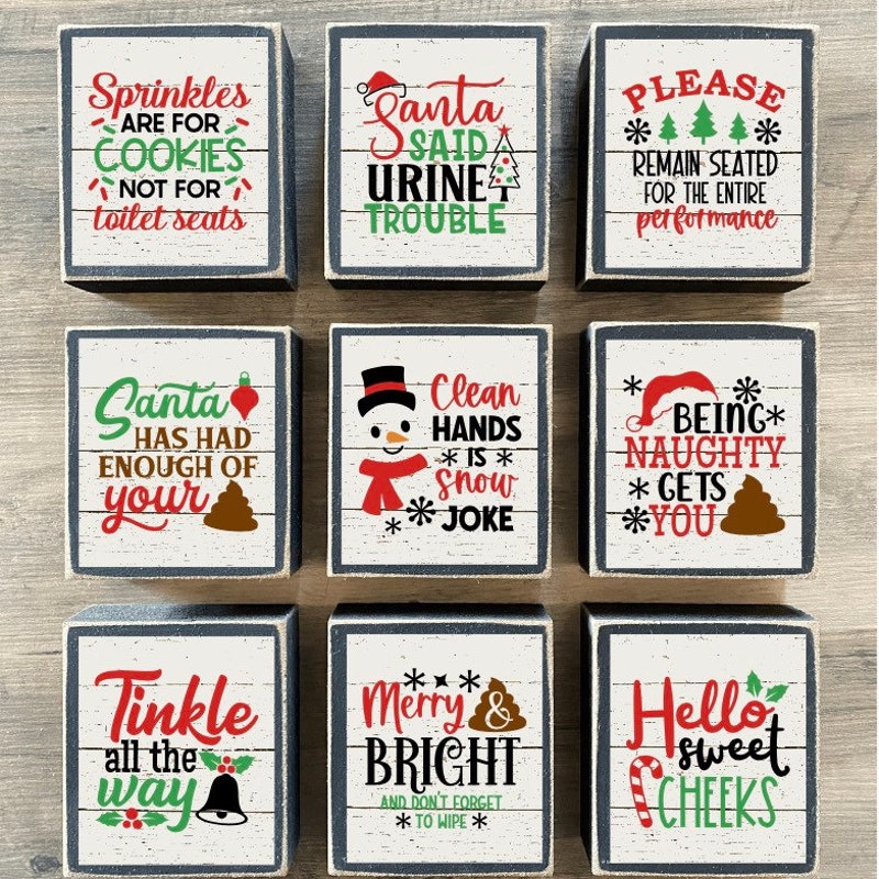 Christmas Bathroom - Etsy