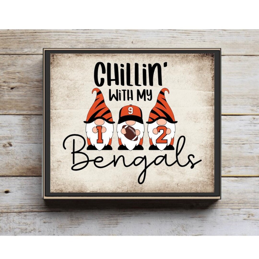 Cincinnati Bengals Decor, Chillin With My Bengals, Football, Tiered ...