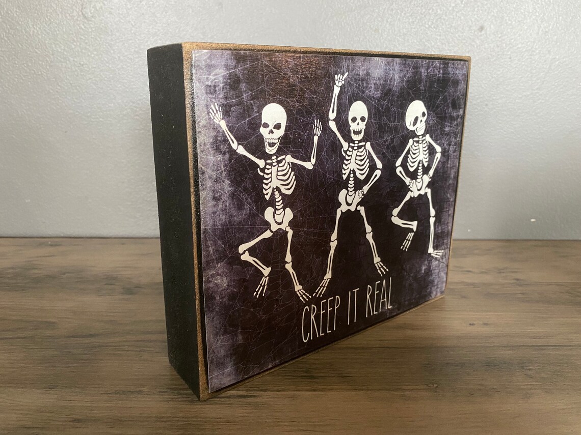 Halloween Decor Skeleton Sign Skeleton Decor Halloween - Etsy