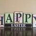 Easter Decor, Wood Happy Easter Block Sign, Hoppy Easter Sign, Easter ...
