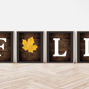 Wood Fall Blocks, Wood Fall Decor, Halloween Decor, Fall Leaf Blocks ...