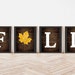 Wood Fall Blocks Wood Fall Decor Halloween Decor Fall Leaf - Etsy