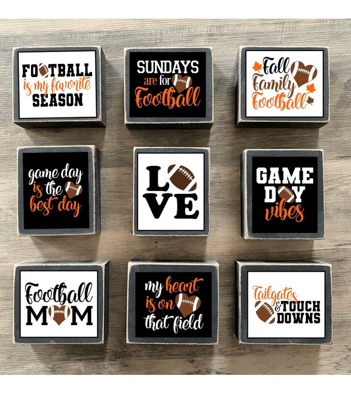 Football Decor Fall Decor Football Sign Tiered Tray Decor - Etsy
