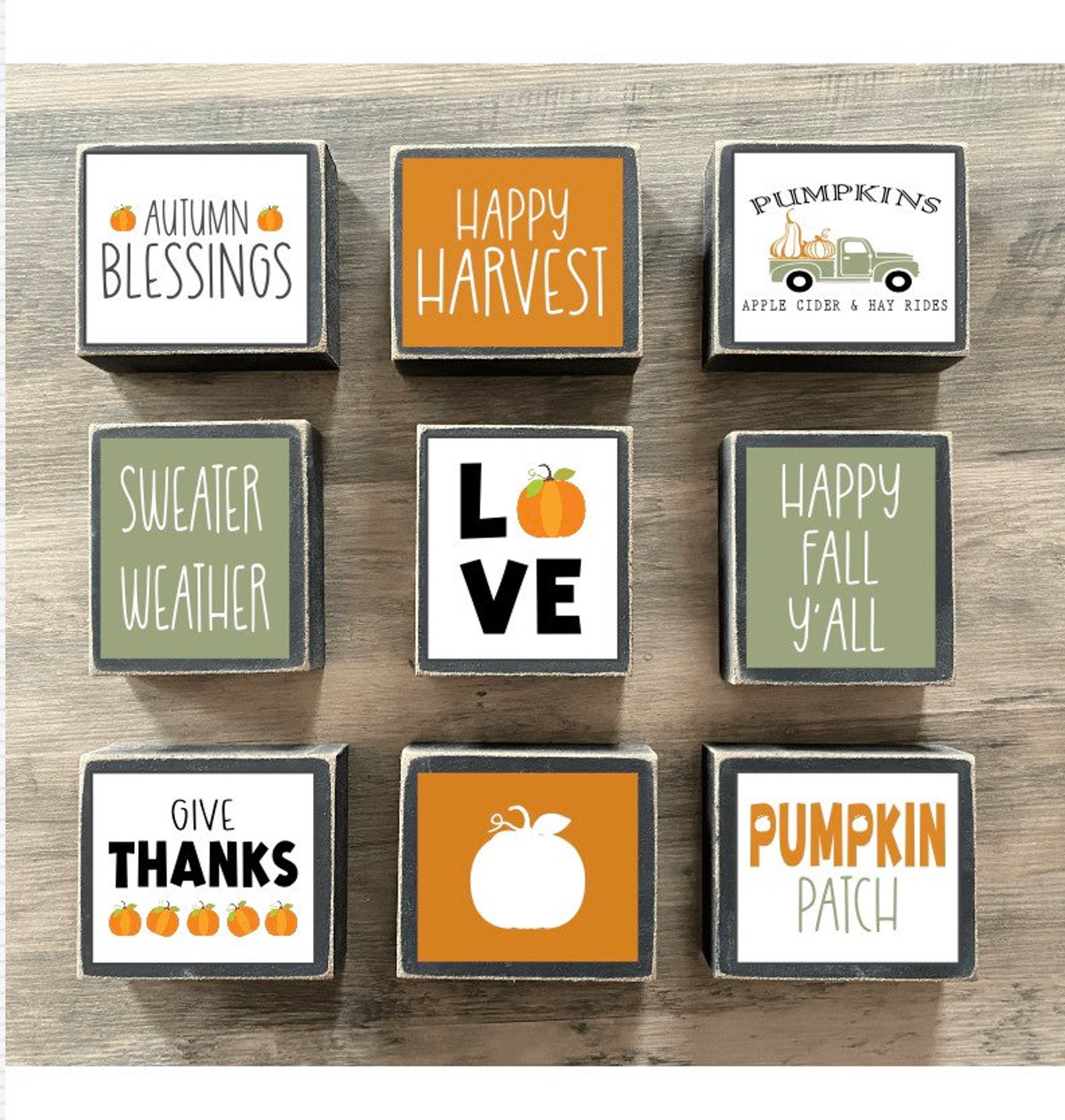 Fall Decor Thanksgiving Decor Fall Signs Tiered Tray Decor - Etsy