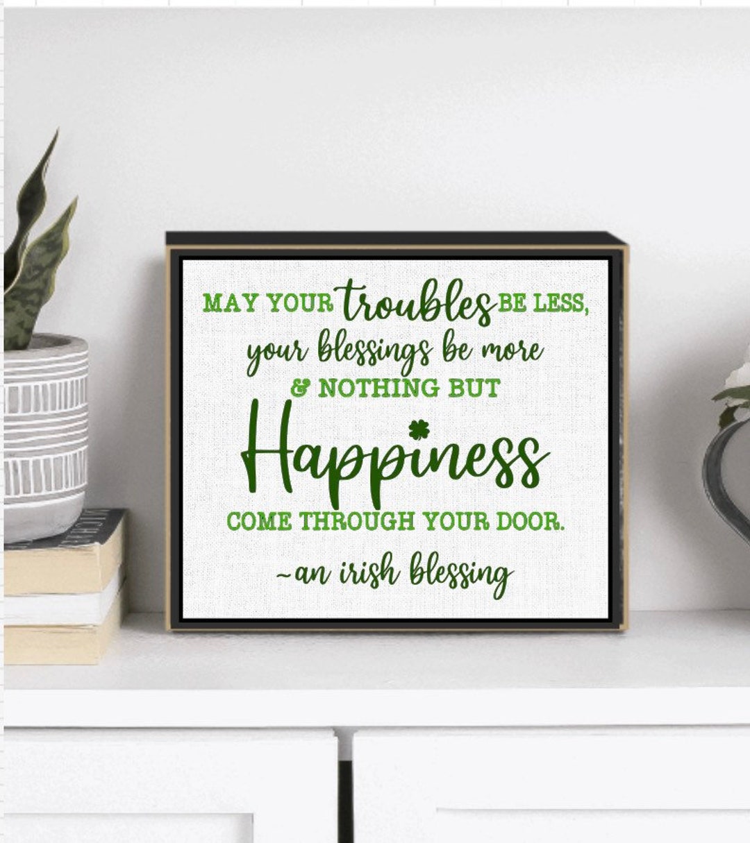 An Irish Blessing Sign, St. Patrick’s Day Decor, St. Patrick’s Day ...