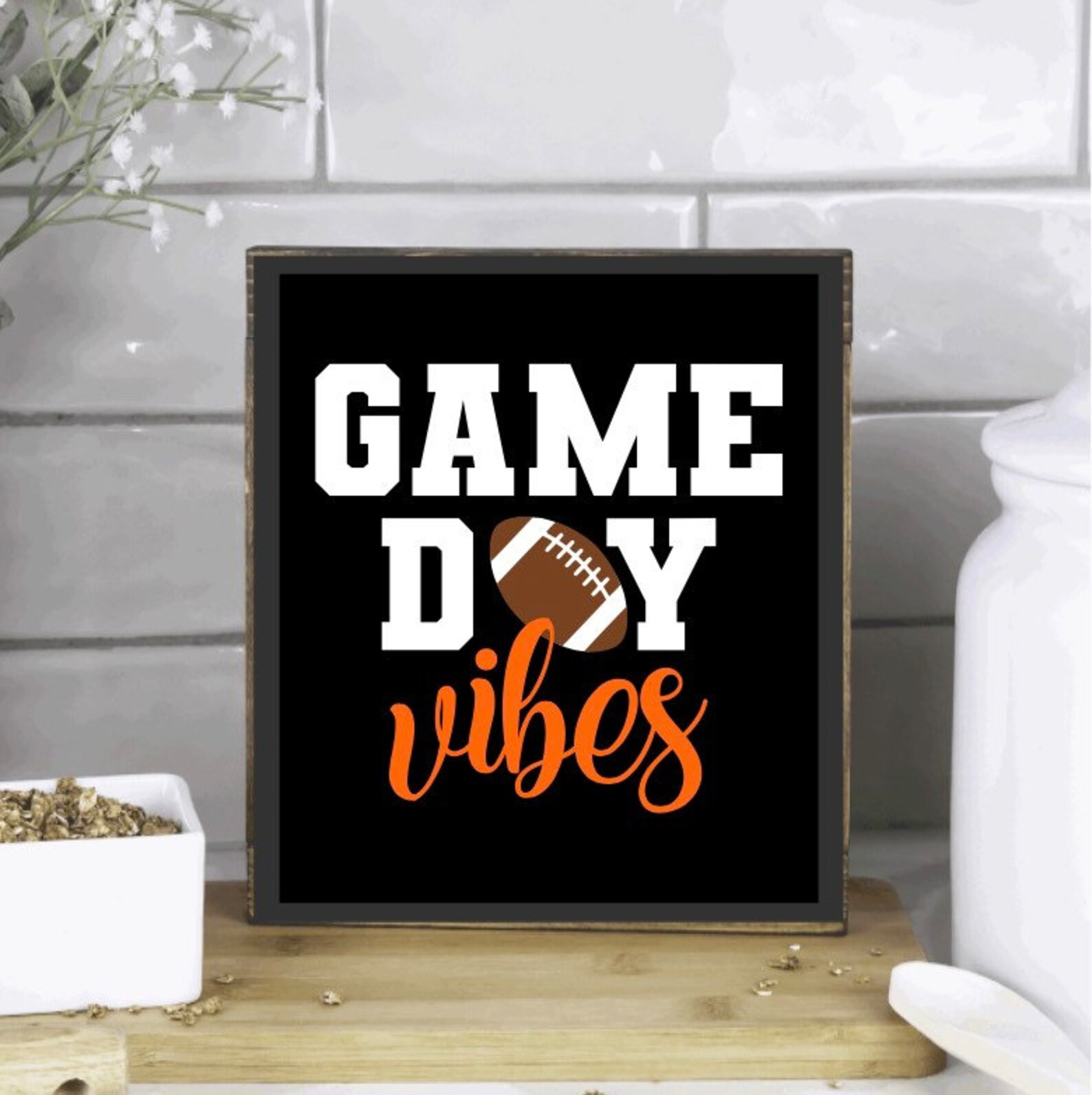 Football Decor Fall Decor Football Sign Tiered Tray Decor - Etsy