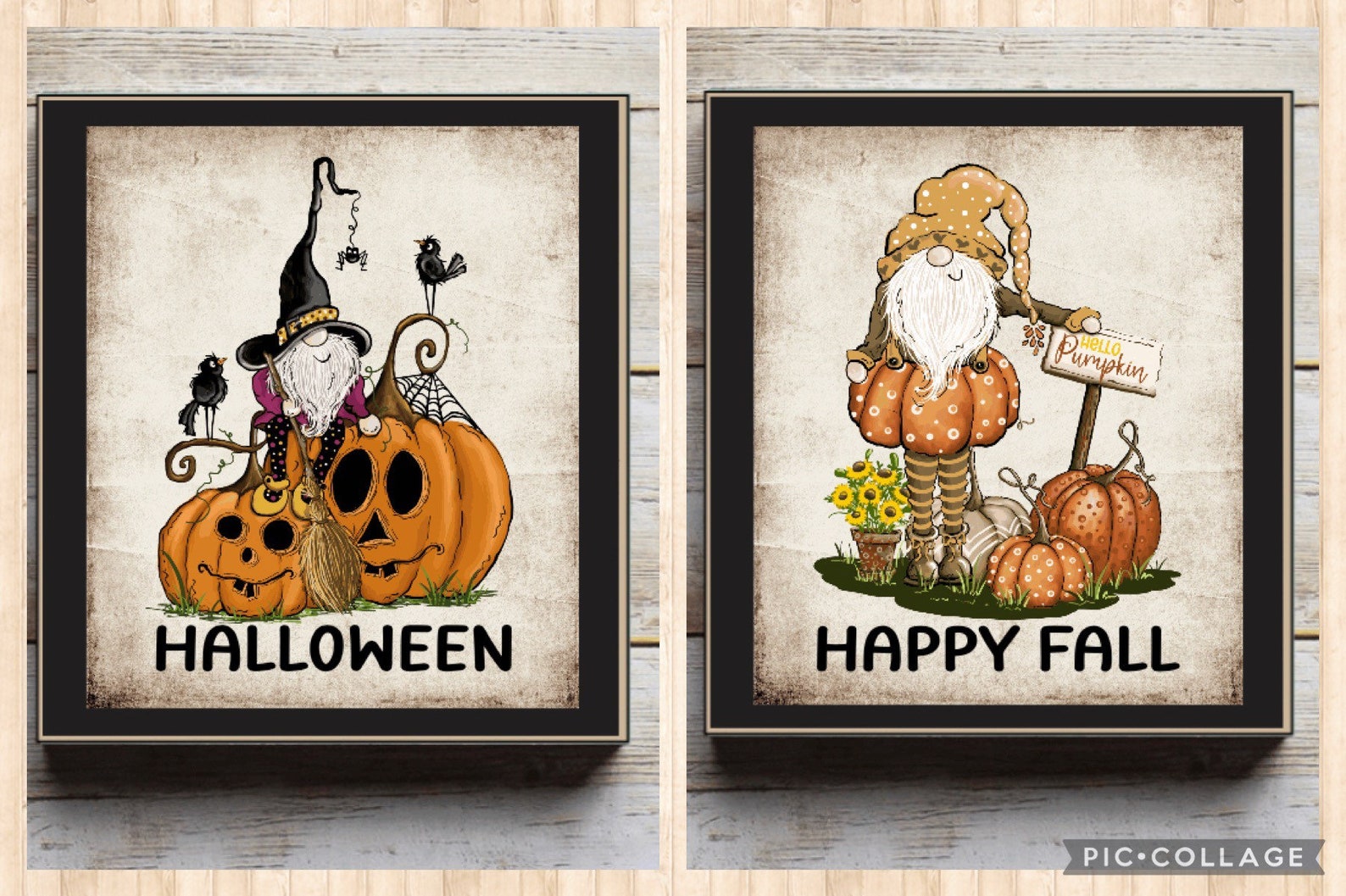 Reversible Fall Sign Halloween Decor Fall Decor Reversible - Etsy