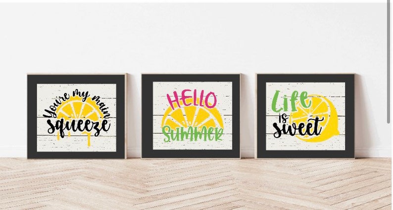 Summer Decor, Summer Tiered Tray Decor, Mini Summer Signs, Summer ...