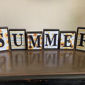 Wood Autumn Blocks, Reversible Sign, Autumn Decor, Autumn Decoration ...