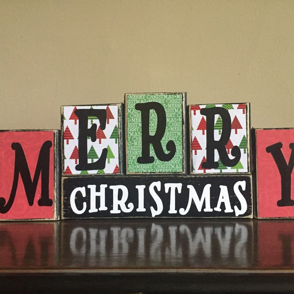 Christmas Blocks - Etsy