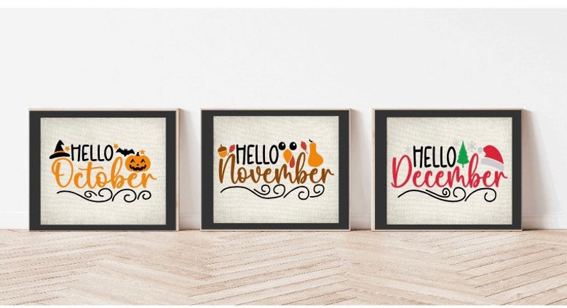 Calendar Months Decor Tiered Tray Decor Mini Block Signs - Etsy