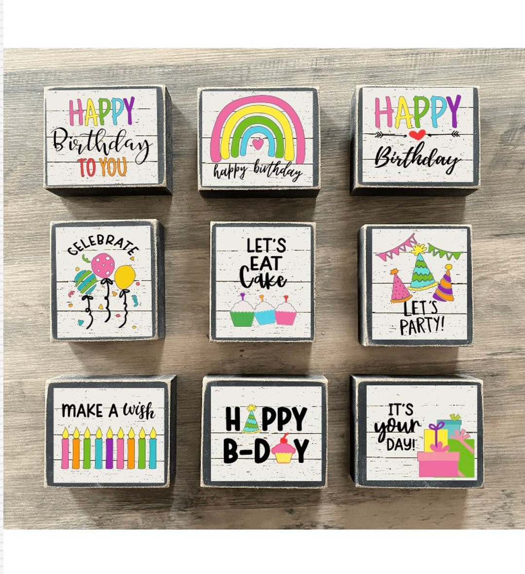 HAPPY BIRTHDAY Signs, Kid's Birthday Party, Home Decor, Birthday ...