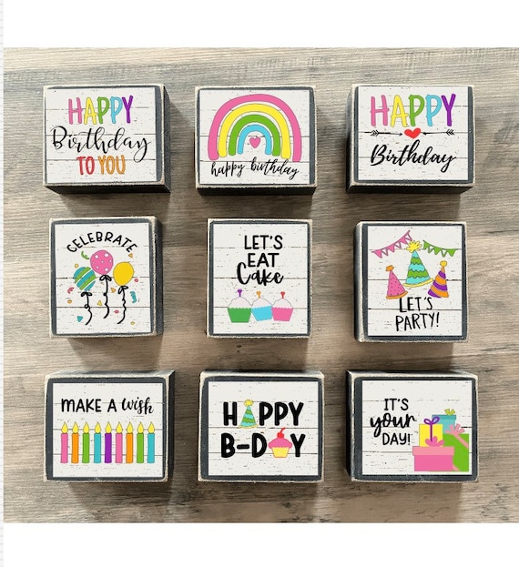 HAPPY BIRTHDAY Signs Kid's Birthday Party Home Decor - Etsy