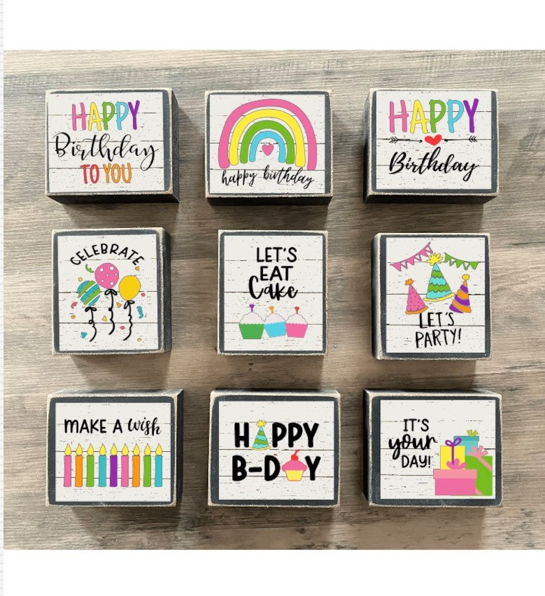 HAPPY BIRTHDAY Signs Kid's Birthday Party Home Decor - Etsy