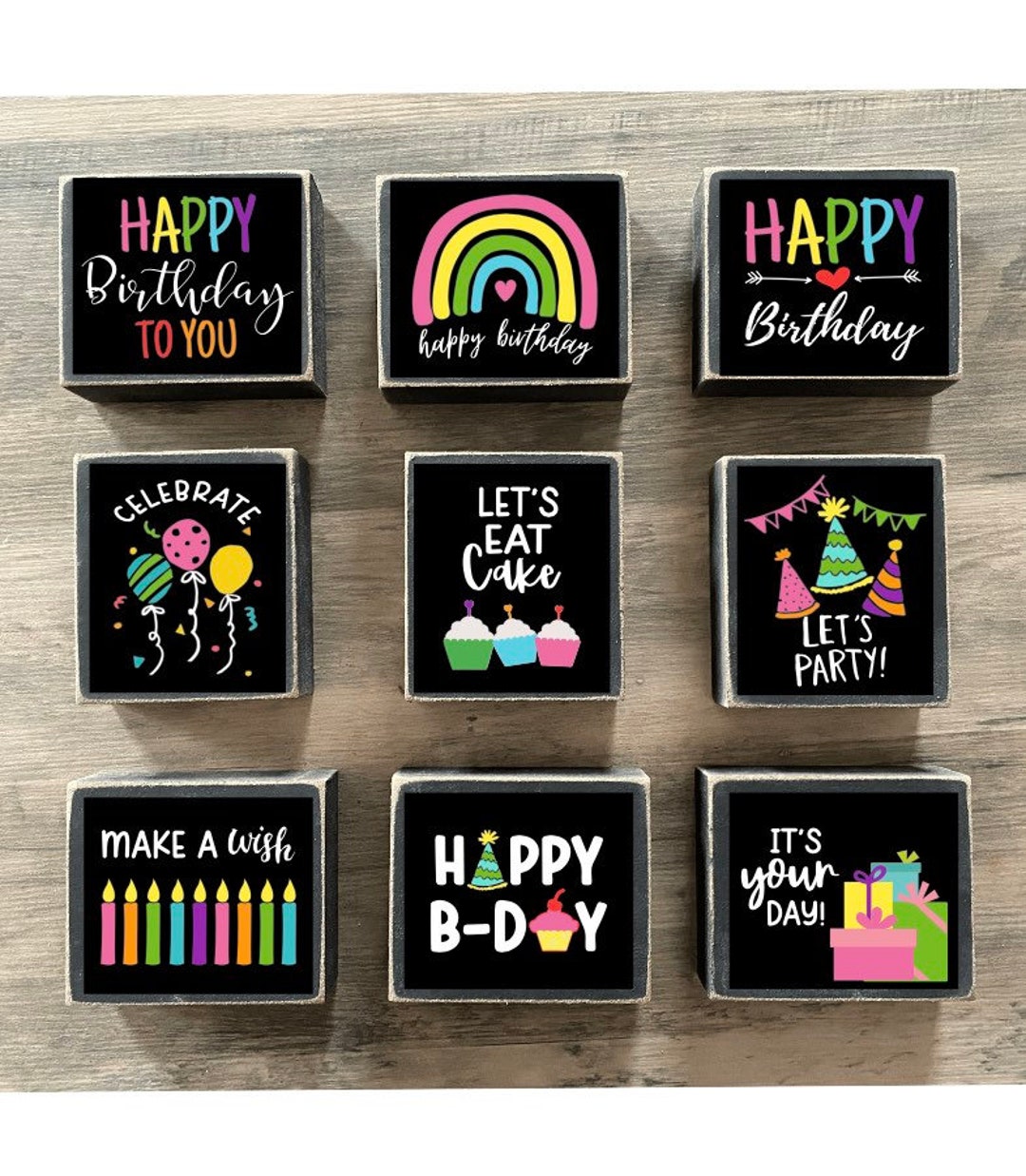 HAPPY BIRTHDAY Signs, Kid's Birthday Party, Home Decor, Birthday ...