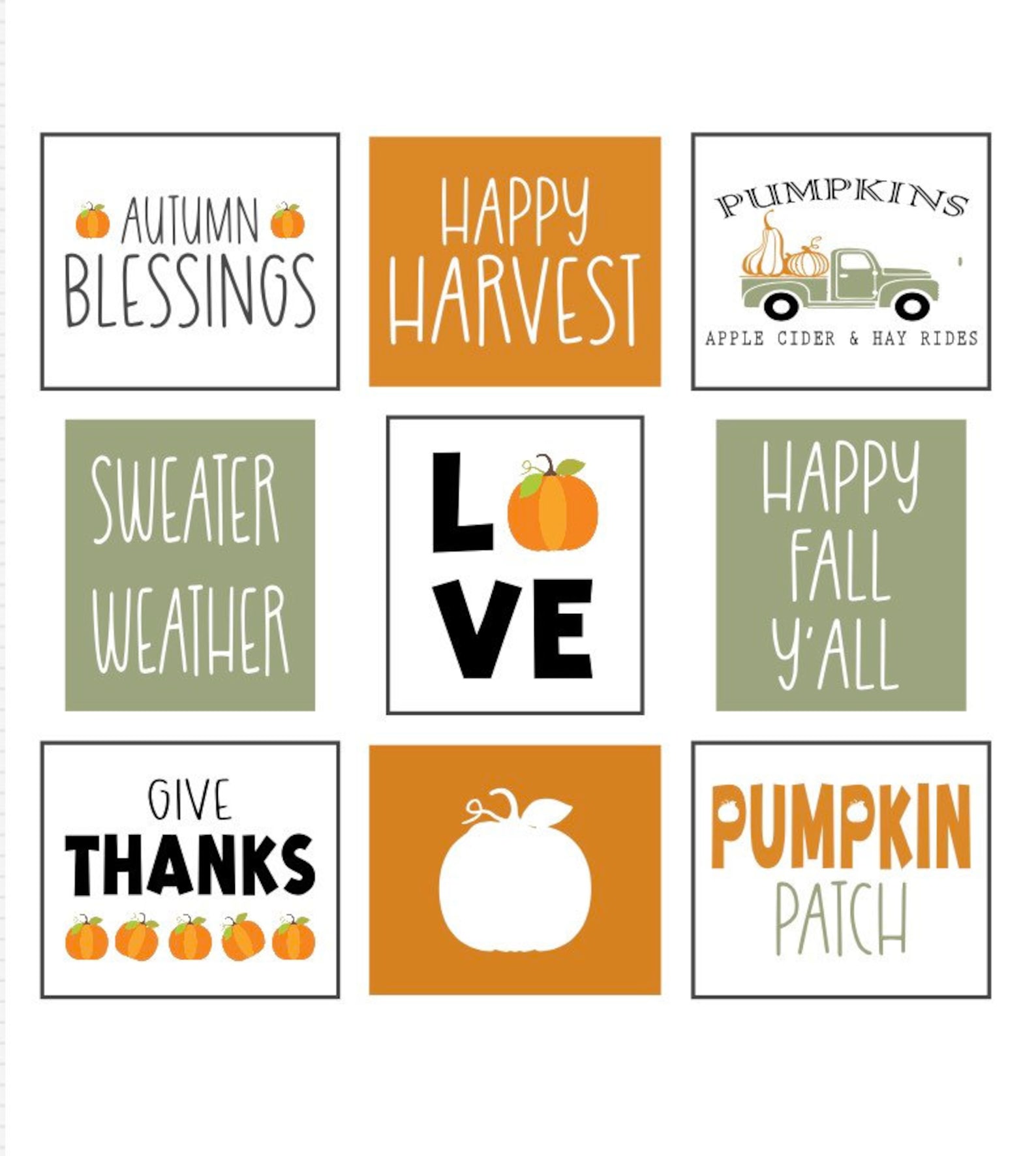 Fall Decor Thanksgiving Decor Fall Signs Tiered Tray Decor - Etsy
