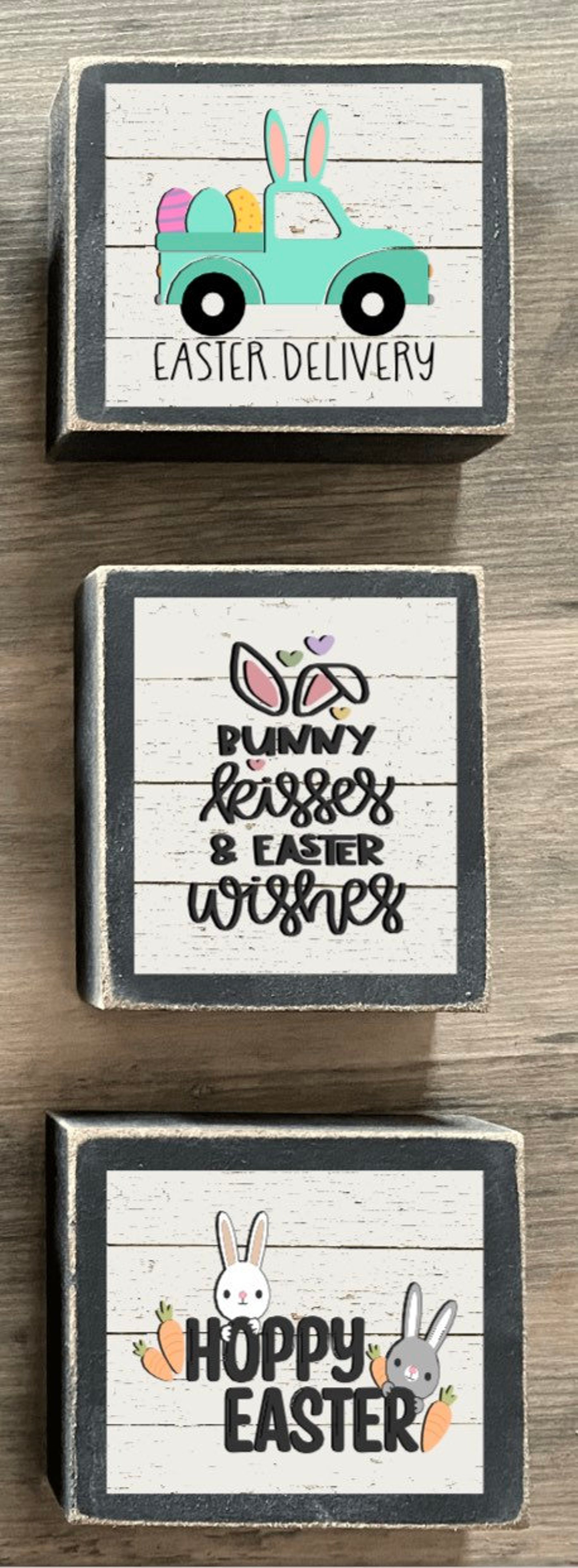 Easter Decor, Easter Tiered Tray Decor, Mini Easter Signs, Easter ...