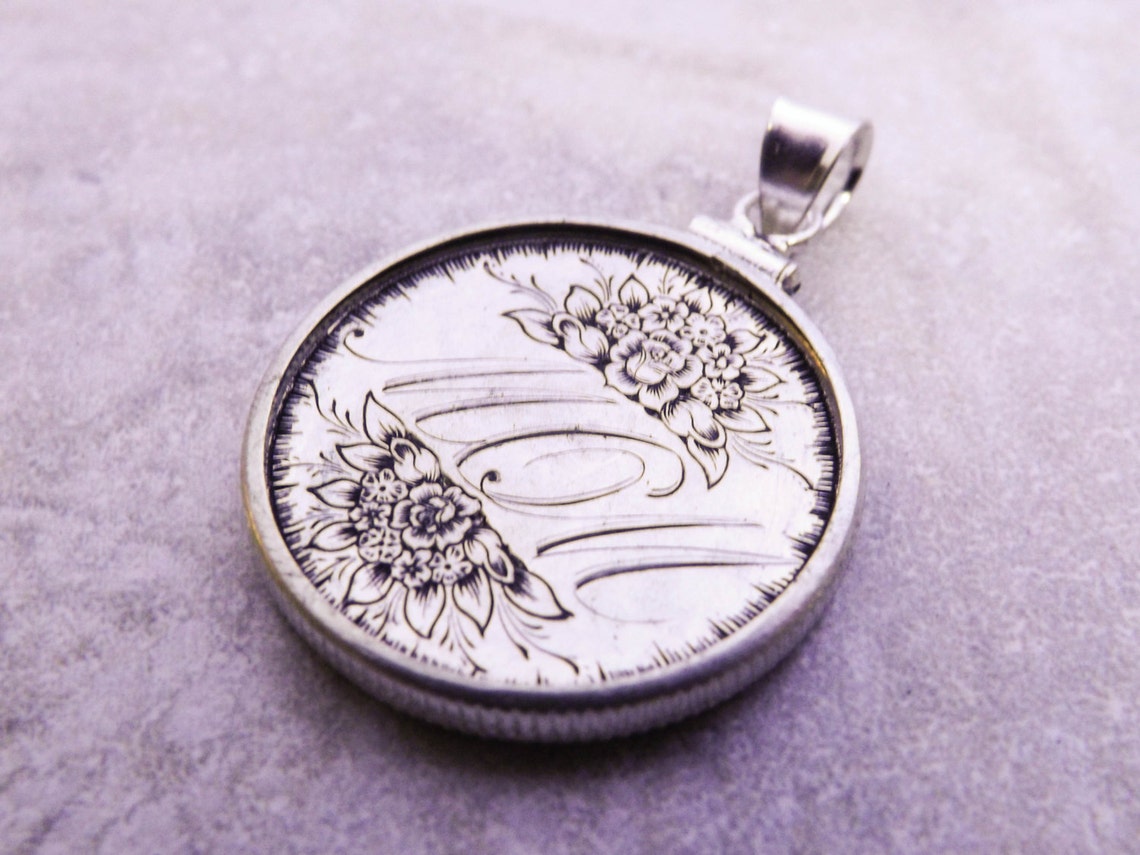 MOM Hand Engraved Silver Coin Mothers Day Silver Coin - Etsy
