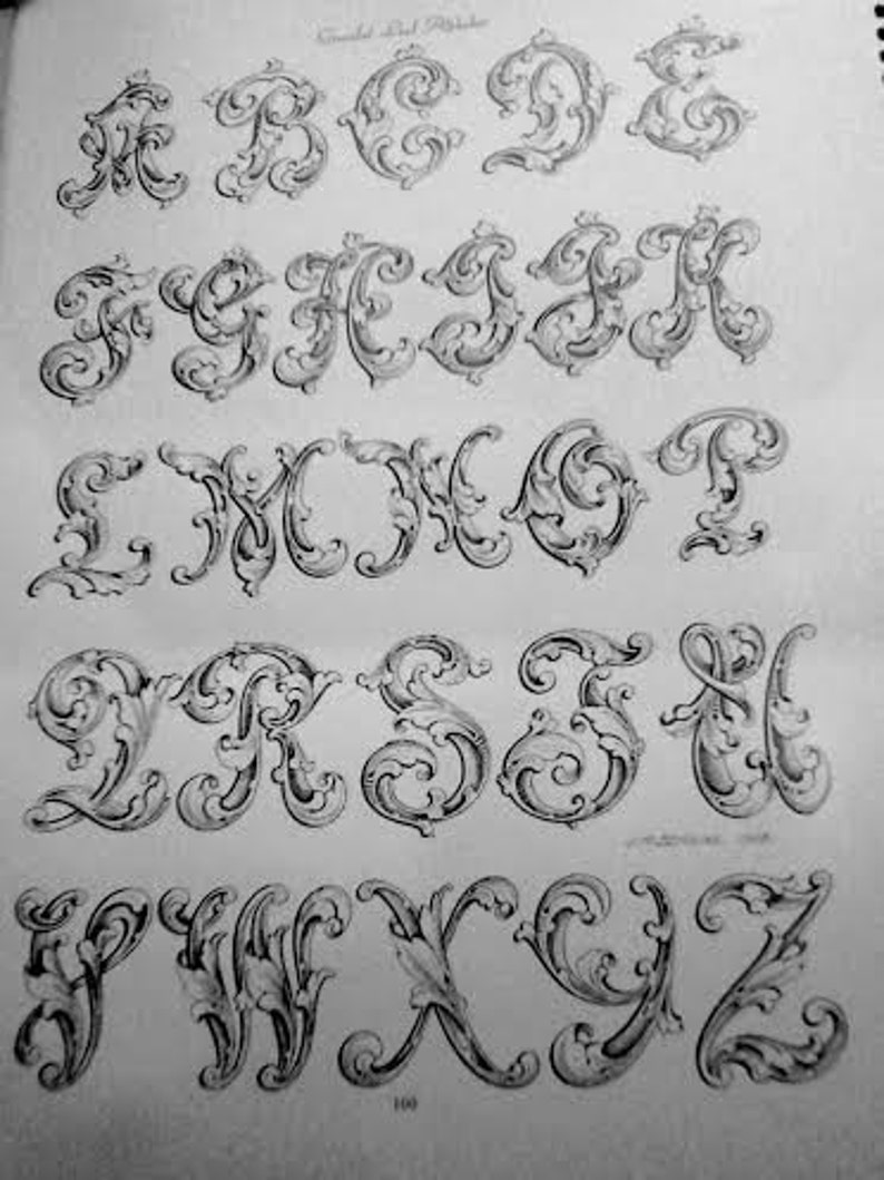 Leaf Script Newly Hand Engraved Personalized Monogram Love - Etsy