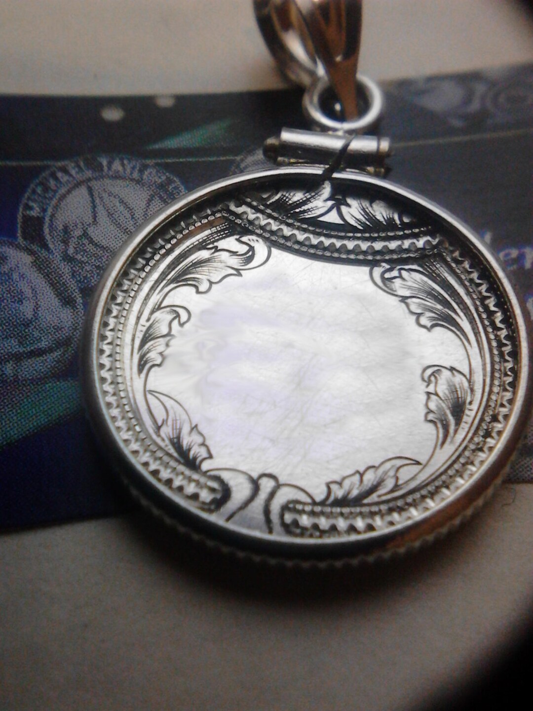 Ornate Personalized Silver Love Token Newly Hand Engraved Dime Size ...