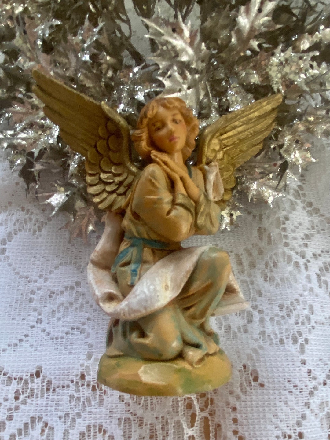 Vintage Fontanini Angel Italian Depose Angel Christmas Nativity Angel ...
