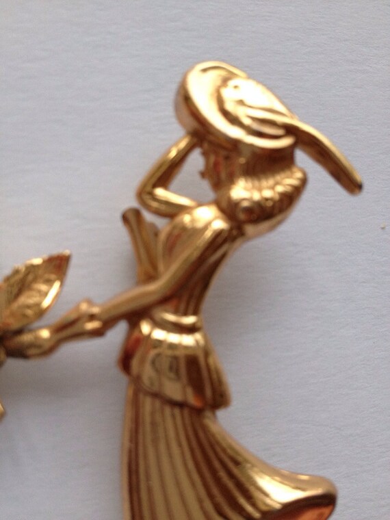 Rare Large Vintage Coro Pin, Adolph Katz coro blue s… - Gem