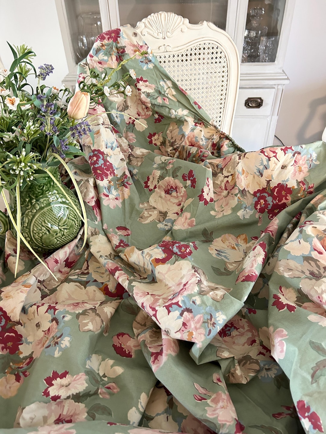 Vintage Ralph Lauren Sheet,vintage Ralph Lauren Green Melanie,ralph ...