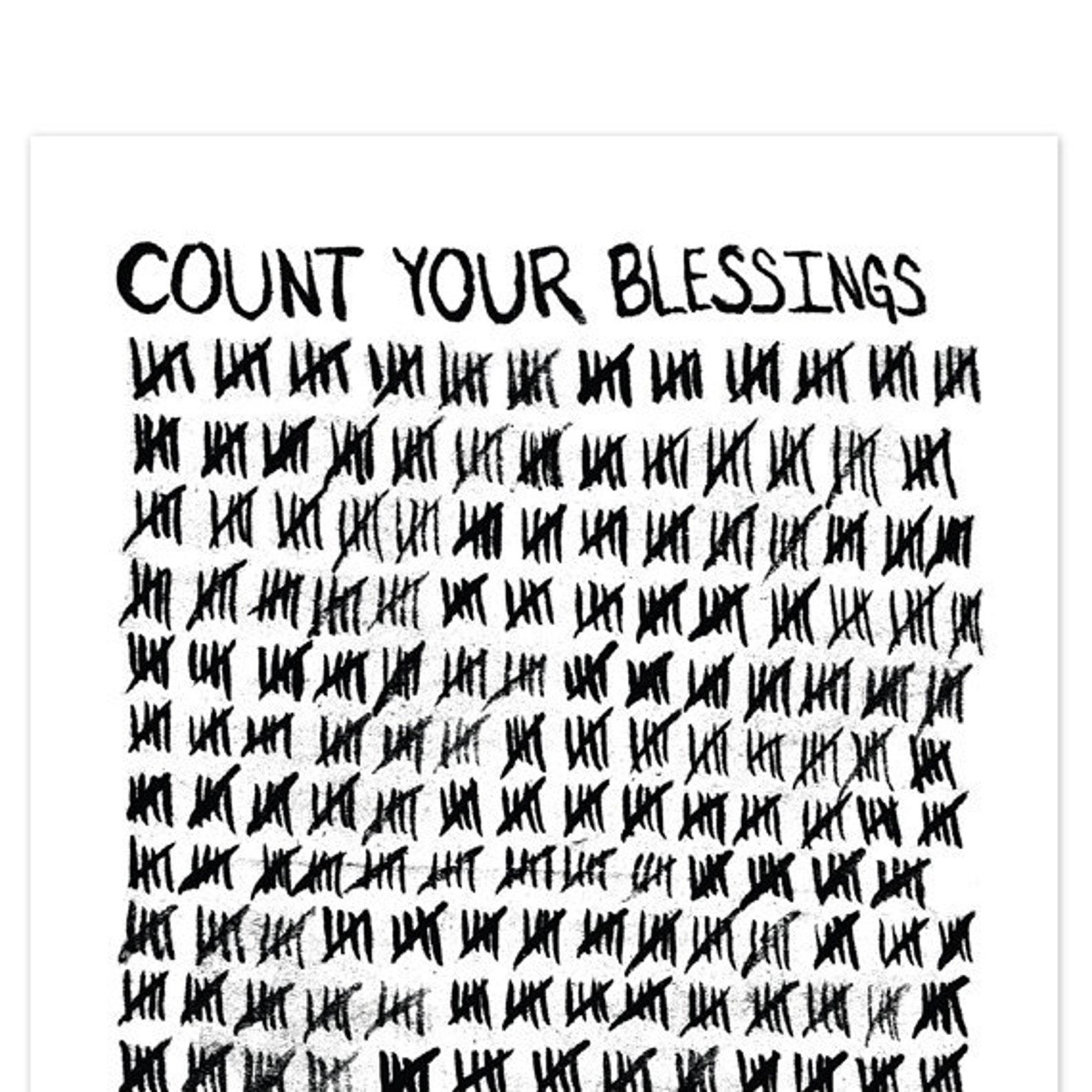 Count Your Blessings Art Print - Etsy